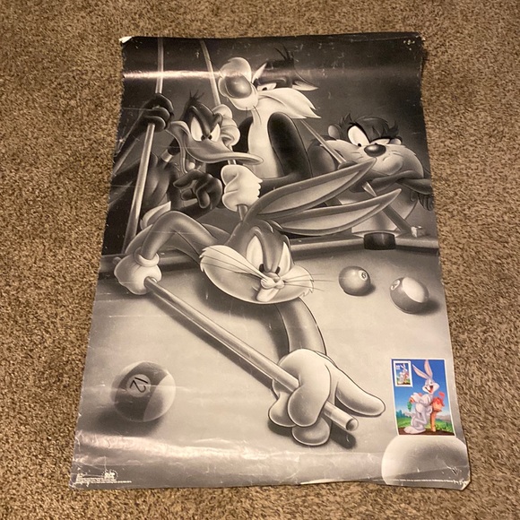 Warner Bros. | Other | Vintage Looney Tunes Poster | Poshmark